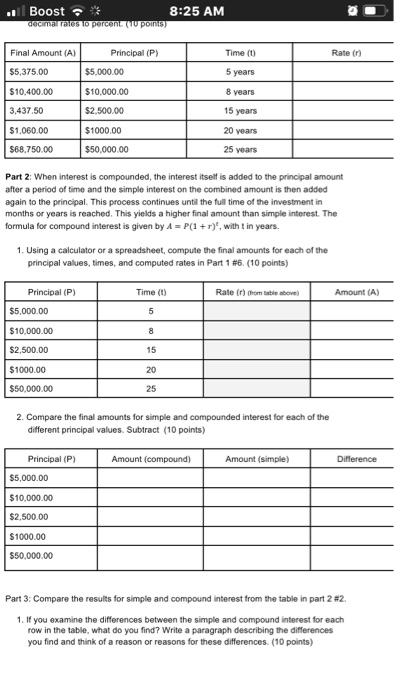 Solved Project: Literal MTH 105 College Algebra Equations | Chegg.com