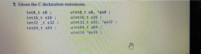 Solved 8. Translate each of the following C assignment | Chegg.com
