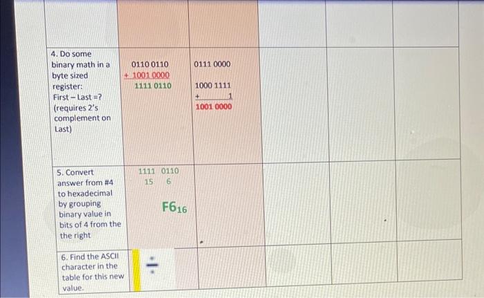 Solved (with example on left in shaded columns) | Chegg.com