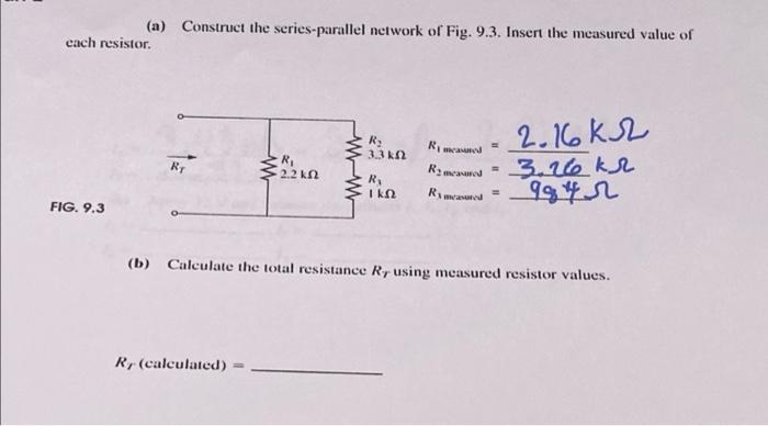 Solved (a) Construct the series-parallel network of Fig. | Chegg.com