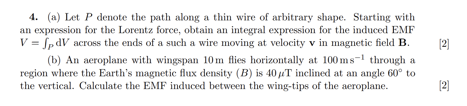 Solved (a) ﻿Let P ﻿denote the path along a thin wire of | Chegg.com