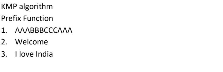 Solved Kmp Algorithm Prefix Function 1 Aaabbbcccaaa 2 7940