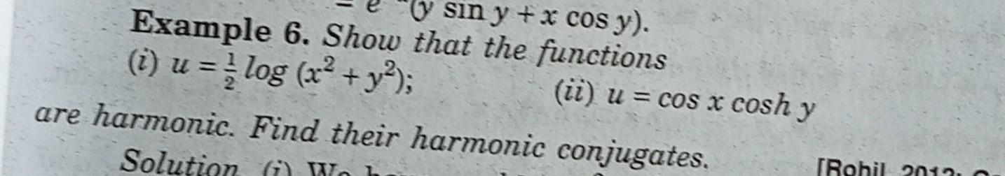 Solved Example 6. Show that the functions (i) | Chegg.com