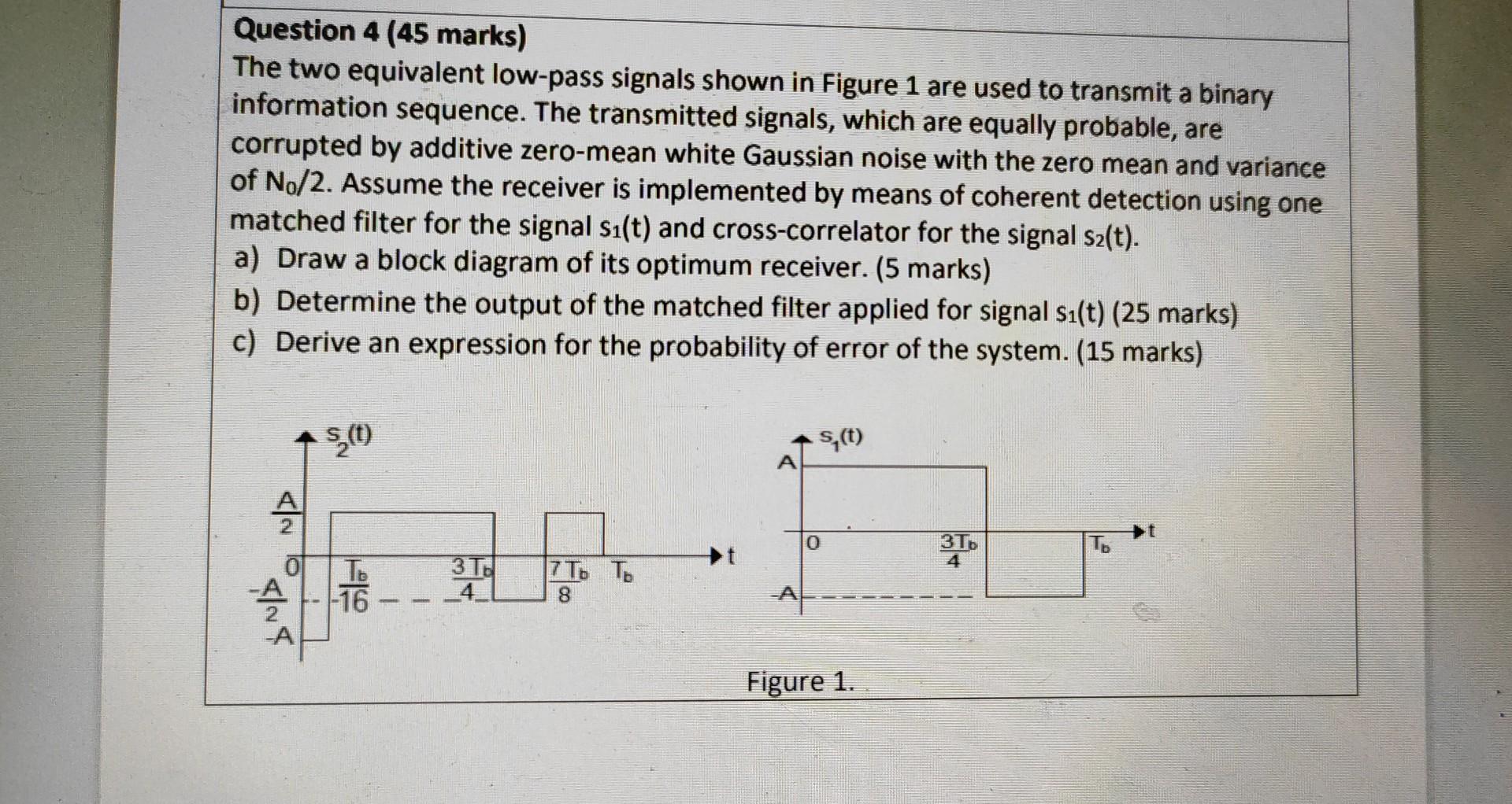 Question 4 (45 marks) The two equivalent low-pass | Chegg.com