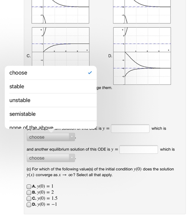 Solved (2 points) The phase plot for an ODE = f(x) is shown | Chegg.com