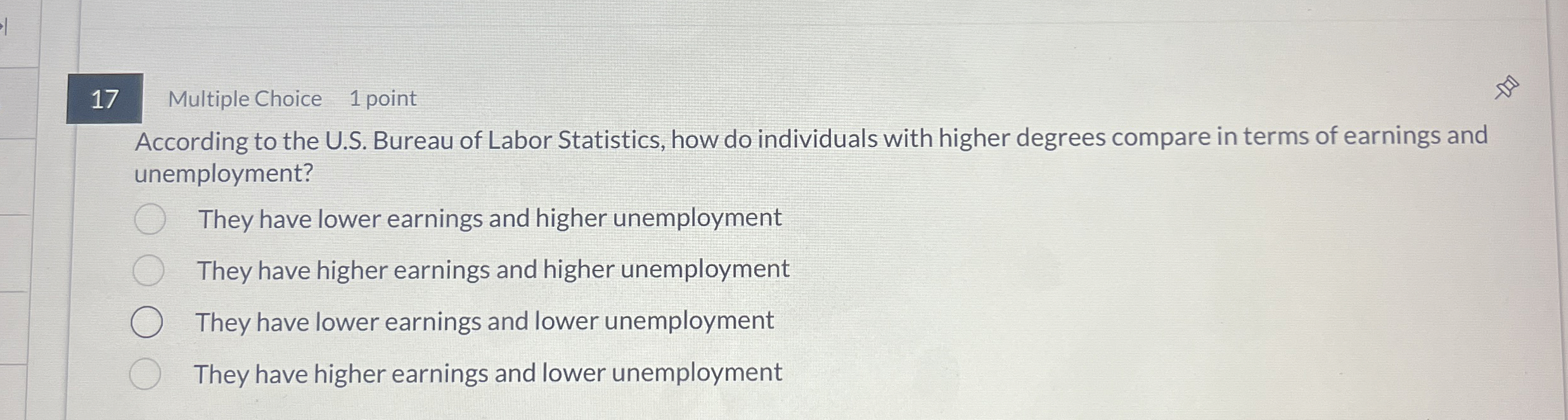 Solved 17Multiple Choice1 ﻿pointAccording to the U.S. | Chegg.com