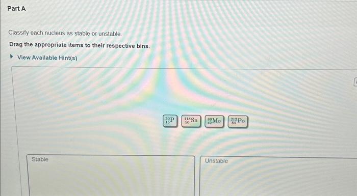 Solved Predicting nuclear stabilfy is important when | Chegg.com