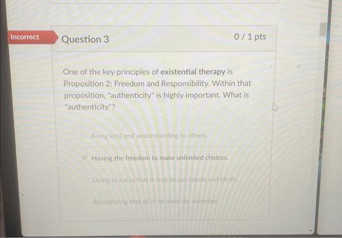Solved Question 3 0/1 pts One of the key principles of | Chegg.com