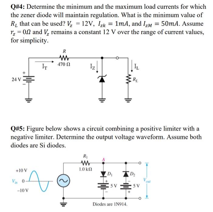 Solved Q\#4: Determine the minimum and the maximum load | Chegg.com