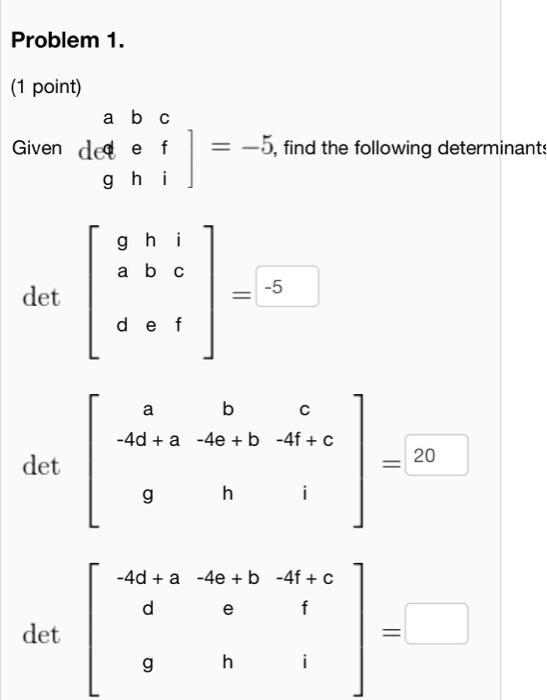 Solved Problem 3 1 Point Let A −1−2−6−3 A Find The 