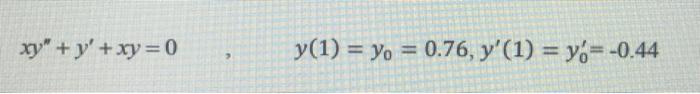 Solved The Bessel differential equation and its initial | Chegg.com