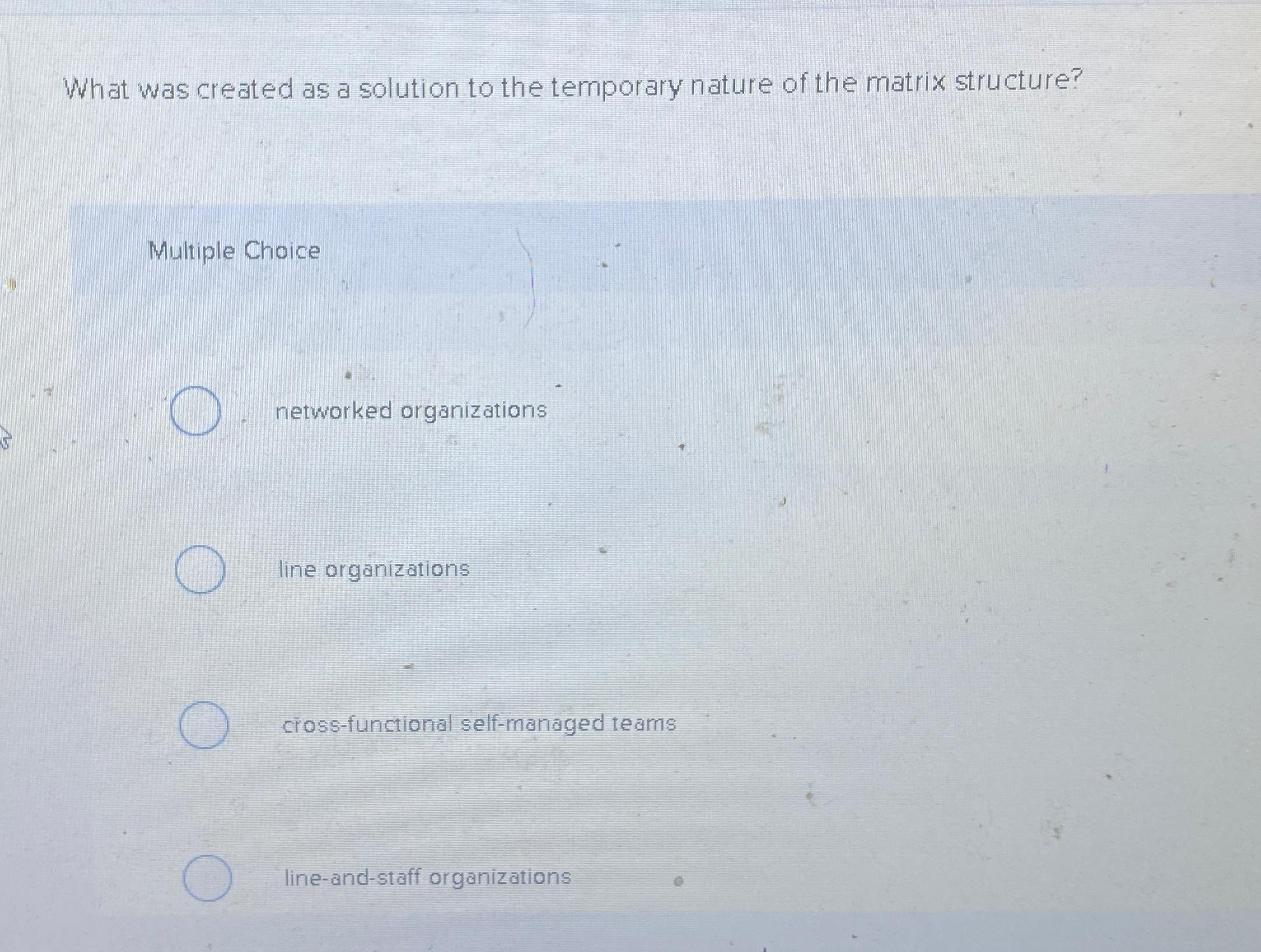 Solved What was created as a solution to the temporary | Chegg.com