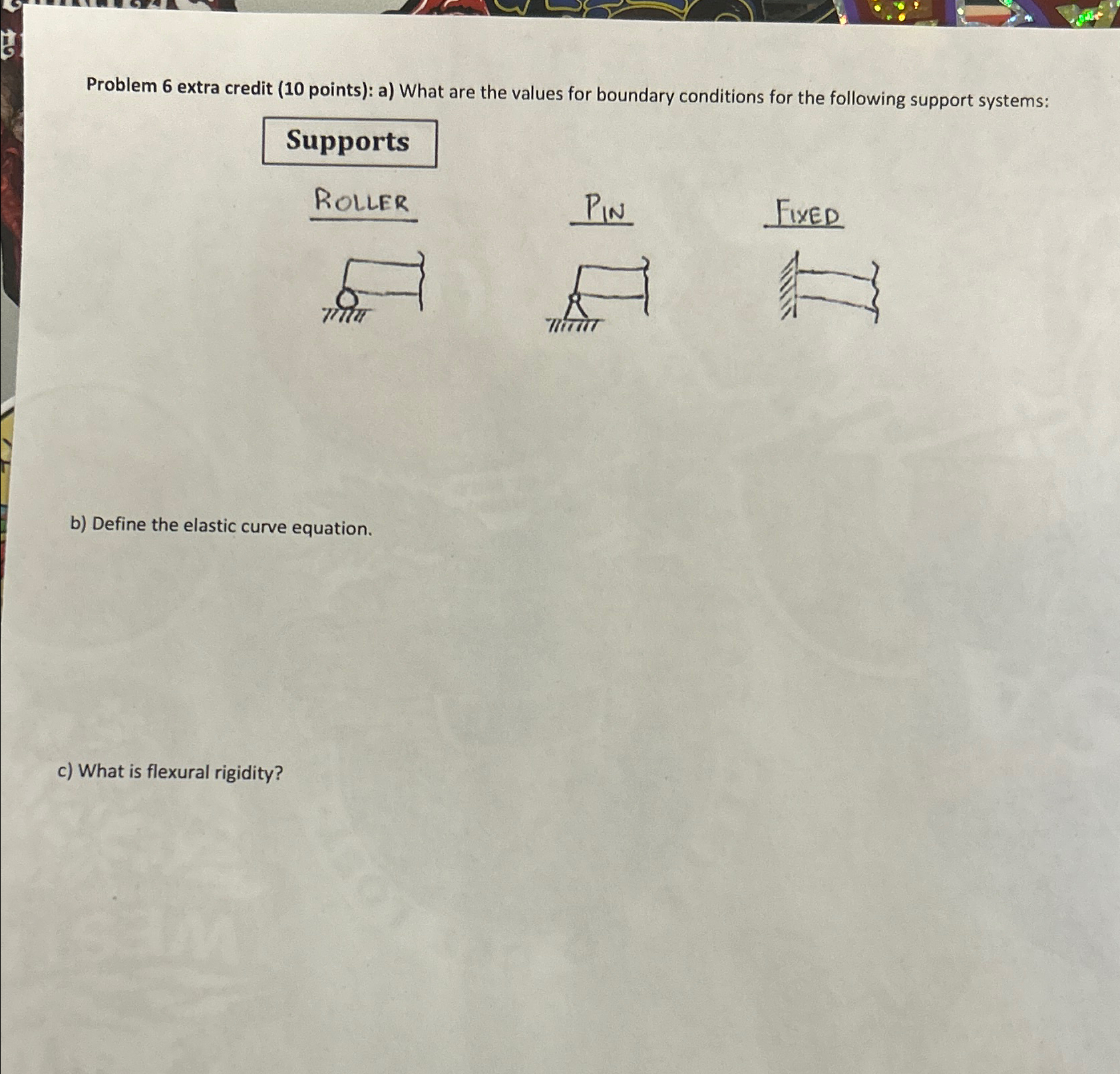 Solved Problem 6 ﻿extra credit (10 ﻿points): a) ﻿What are | Chegg.com
