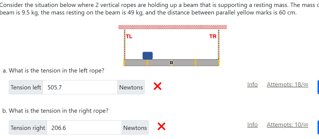 Solved Consider the situation below where 2 ﻿vertical ropes | Chegg.com