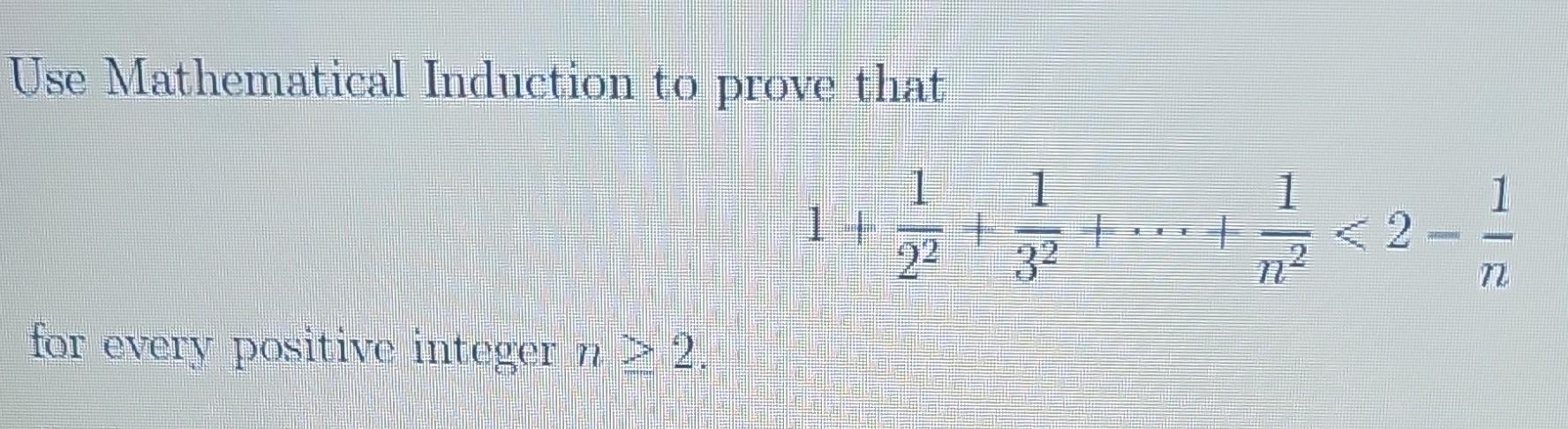 Solved Use Mathematical Induction to prove that | Chegg.com