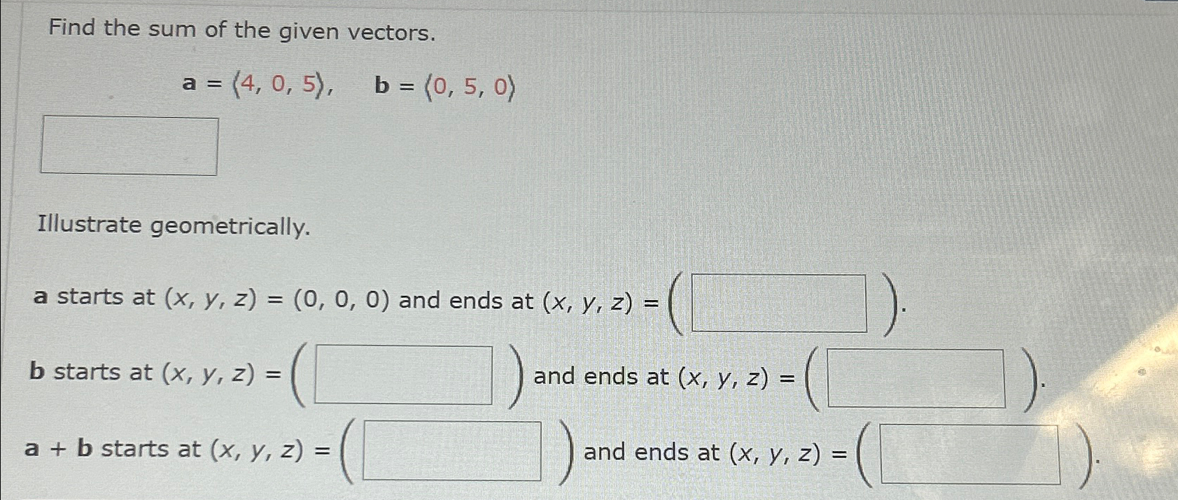 Solved Find the sum of the given | Chegg.com