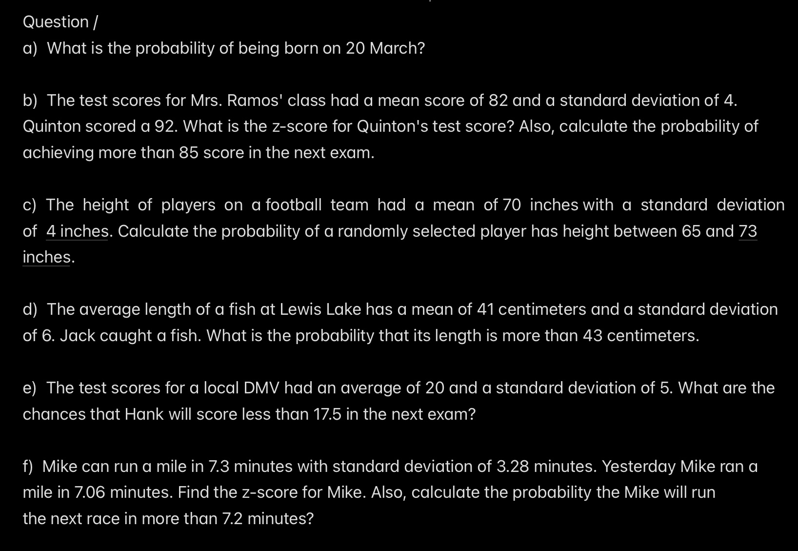 Solved Question /a) ﻿What is the probability of being born | Chegg.com