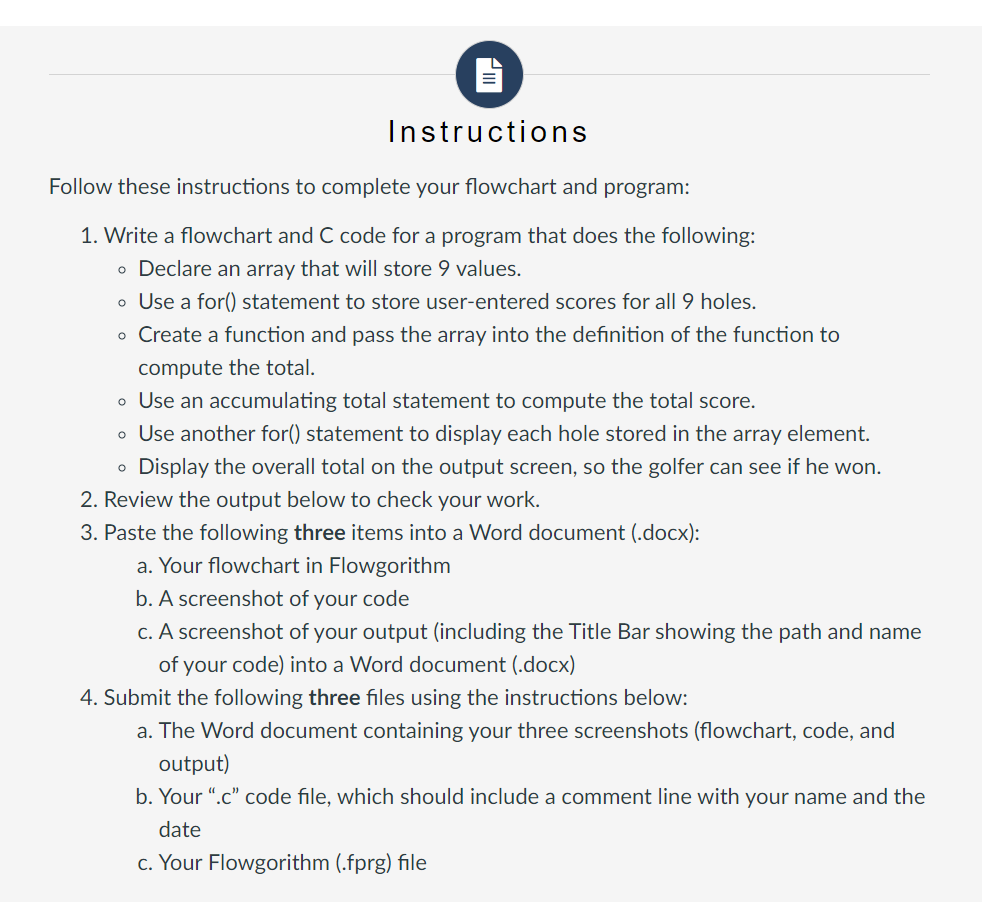 Solved Instructionsfollow These Instructions To Complete