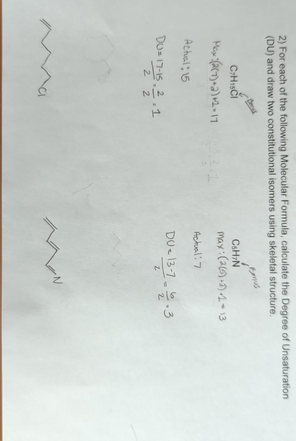 Solved For each of the following Molecular Formula, | Chegg.com