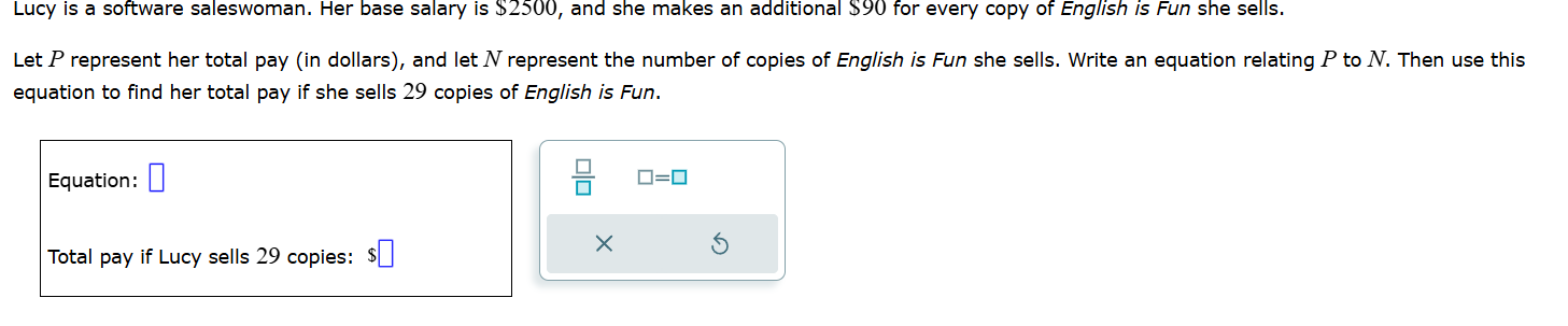 Solved Lucy is a software saleswoman. Her base salary is | Chegg.com