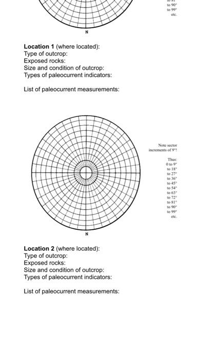 Lab 2 "Paleocurrents" DATE: FULL NAME IN BOLD | Chegg.com