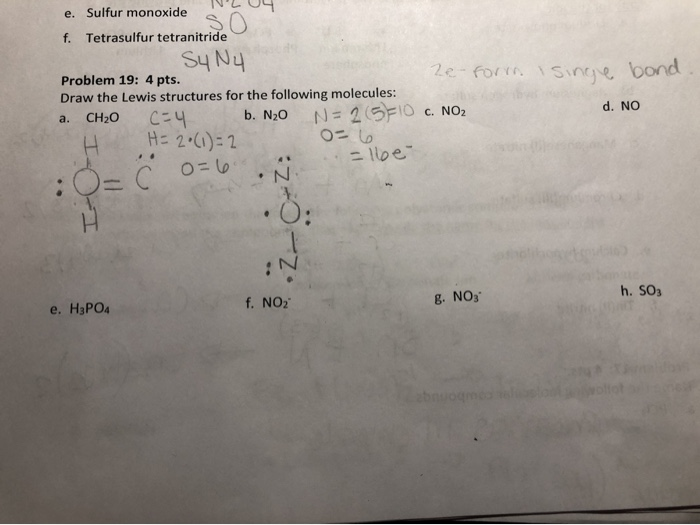 Solved e. Sulfur monoxide NL09 f. Tetrasulfur tetranitride | Chegg.com