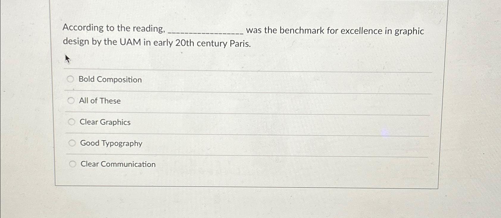 Solved According to the reading, was the benchmark for | Chegg.com