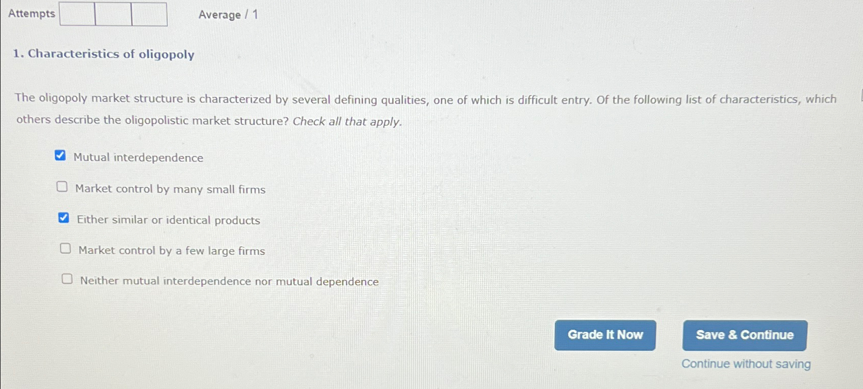 Solved Attempts\table[[,,]]Average / 1Characteristics of | Chegg.com