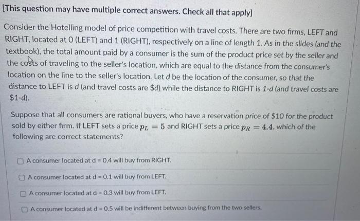 Solved (This question may have multiple correct answers. | Chegg.com