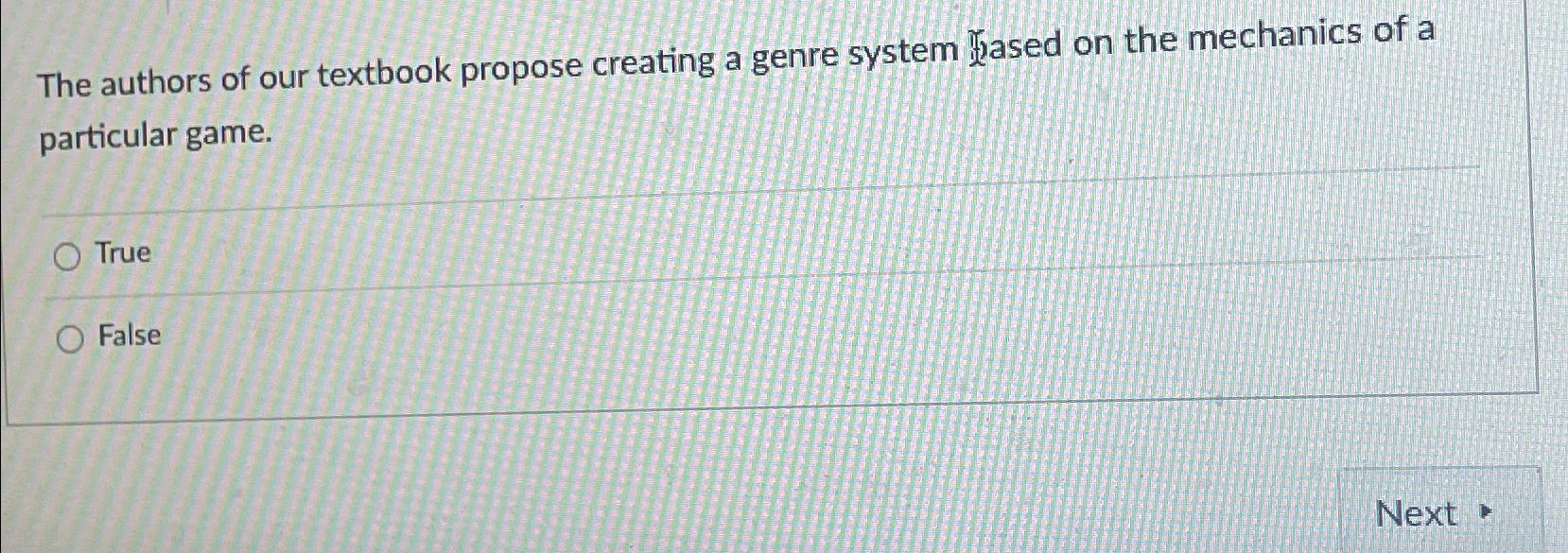 The authors of our textbook propose creating a genre | Chegg.com
