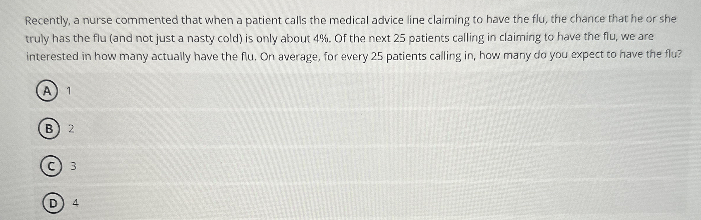 Solved Recently, a nurse commented that when a patient calls | Chegg.com
