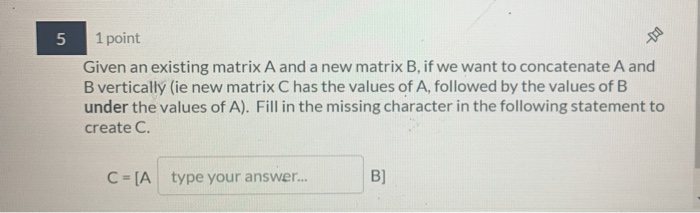 Solved 3 too 1 point Given an existing 2D array, A, we want | Chegg.com