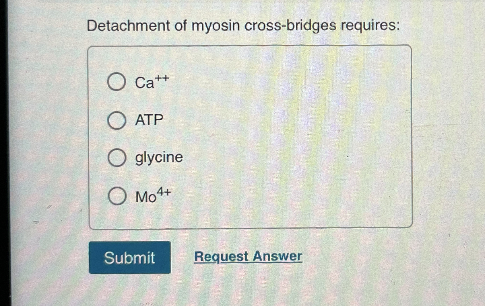 High Quality SOLUTION Detachment of myosin cross-bridges | Chegg.com