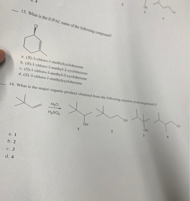 Solved ud - 15. What is the IUPAC name of the following | Chegg.com