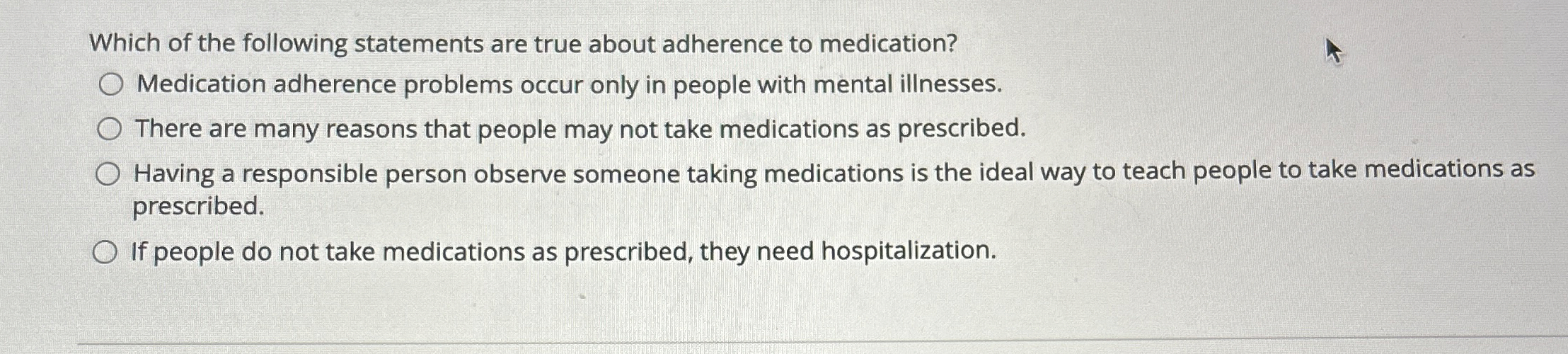 Solved Which of the following statements are true about | Chegg.com