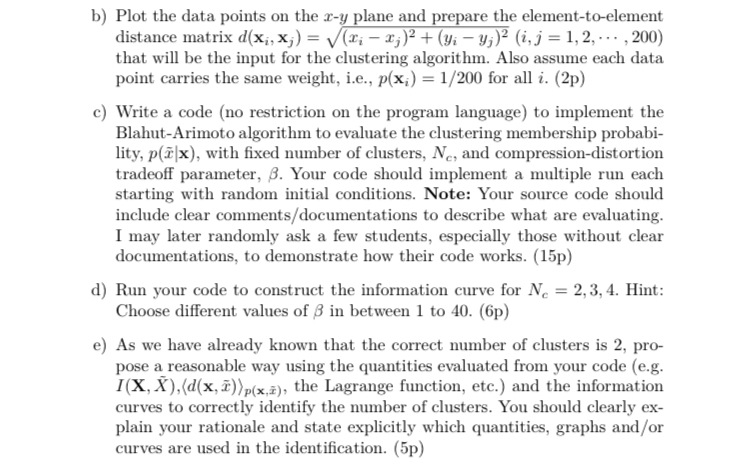 Solved I need help with this in r:b) ﻿Plot the data points | Chegg.com