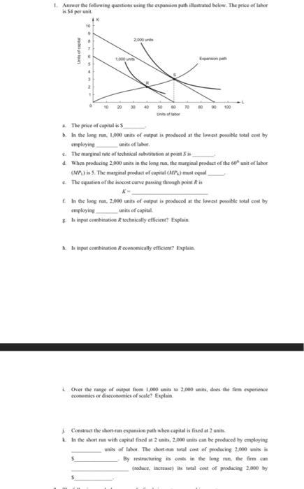 Solved 1. Answer the following questions using the expansion | Chegg.com