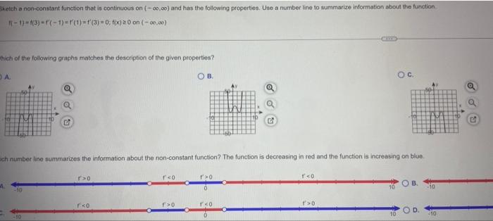 Solved Sketch a non-constant function that is continuous on | Chegg.com