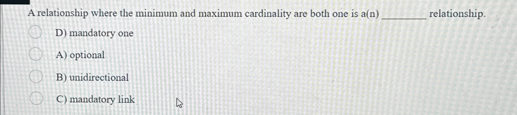 Solved A relationship where the minimum and maximum | Chegg.com