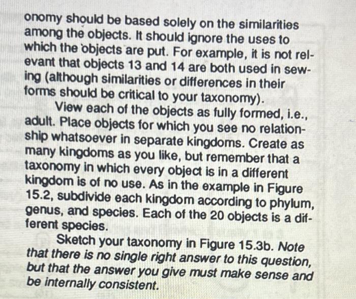 Problem 1: Twenty inanimate objects are shown in | Chegg.com