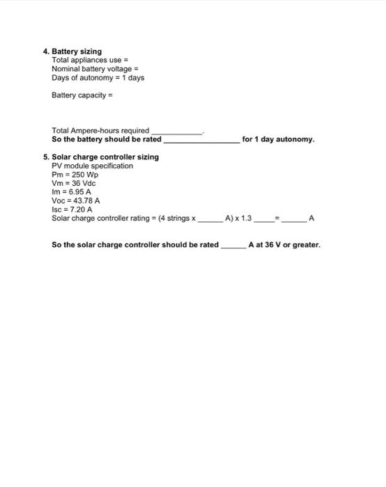 Solved Homework 3 Due 11th week How to Design Solar PV | Chegg.com