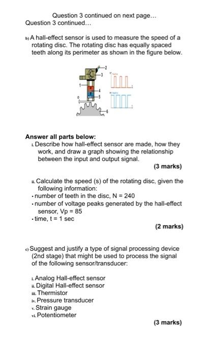 Solved Question 3 a) For the linear potentiometer shown in | Chegg.com