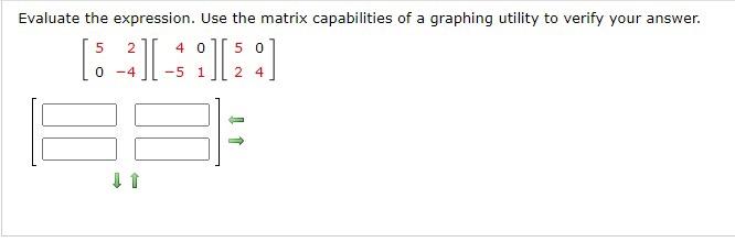 Solved Evaluate the expression. Use the matrix capabilities | Chegg.com