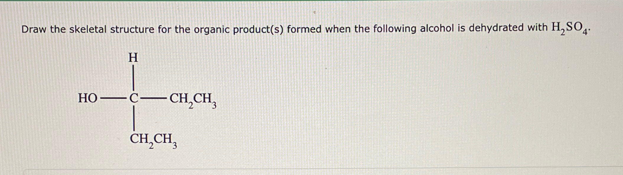 Solved Draw the skeletal structure for the organic | Chegg.com