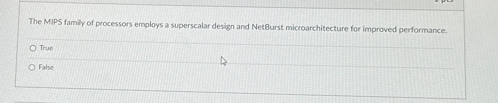 Solved The MIPS family of processors employs a superscalar | Chegg.com