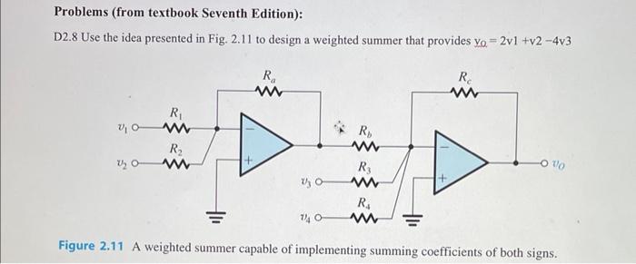 Solved Problems (from textbook Seventh Edition): D2.8 Use | Chegg.com