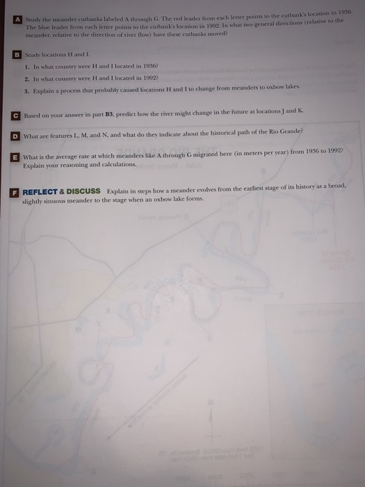 Solved Meander Evolution on the Rio Grande Activity 11.5 | Chegg.com