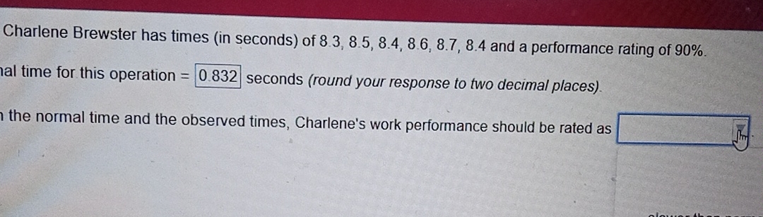 Solved Charlene Brewster has times (in seconds) ﻿of | Chegg.com