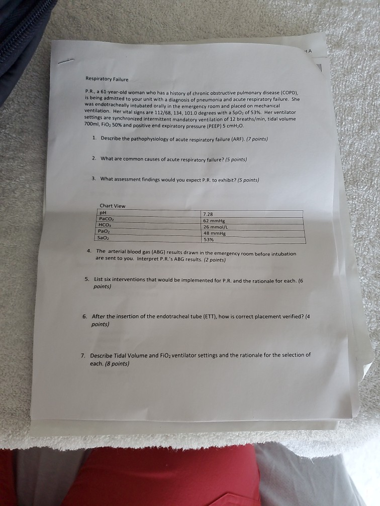 Solved Respiratory Failure P R A 61 year old Woman Who Has Chegg solved-respiratory-failure-p-r-a-61-year-old-woman-who-has-chegg