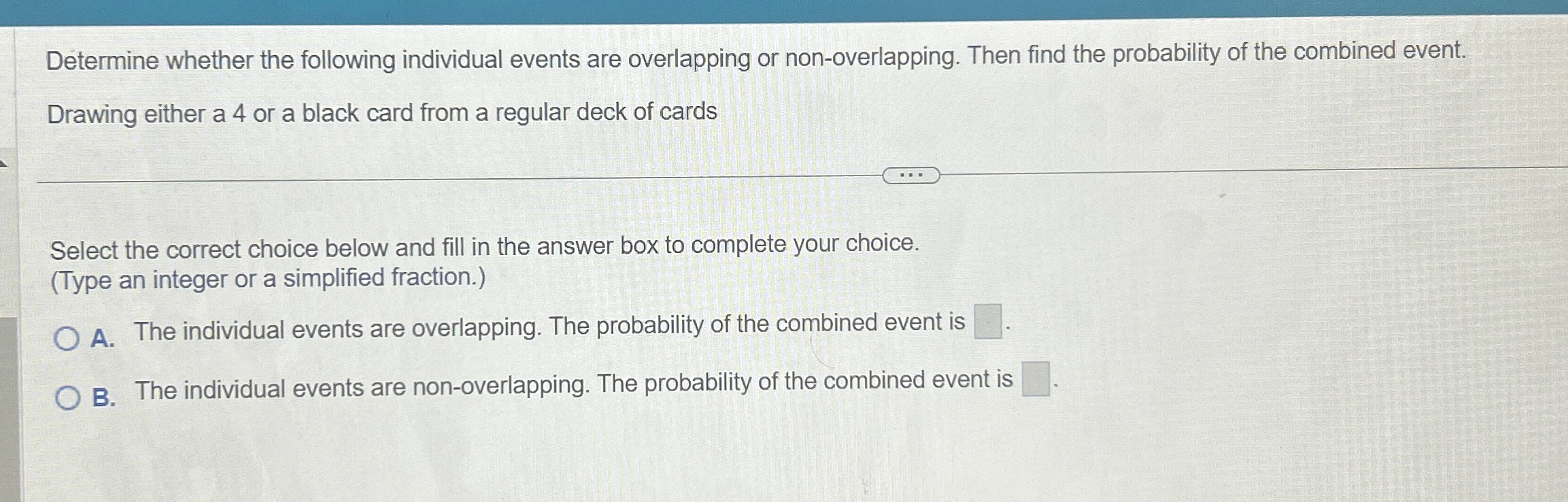 Solved Determine whether the following individual events are | Chegg.com